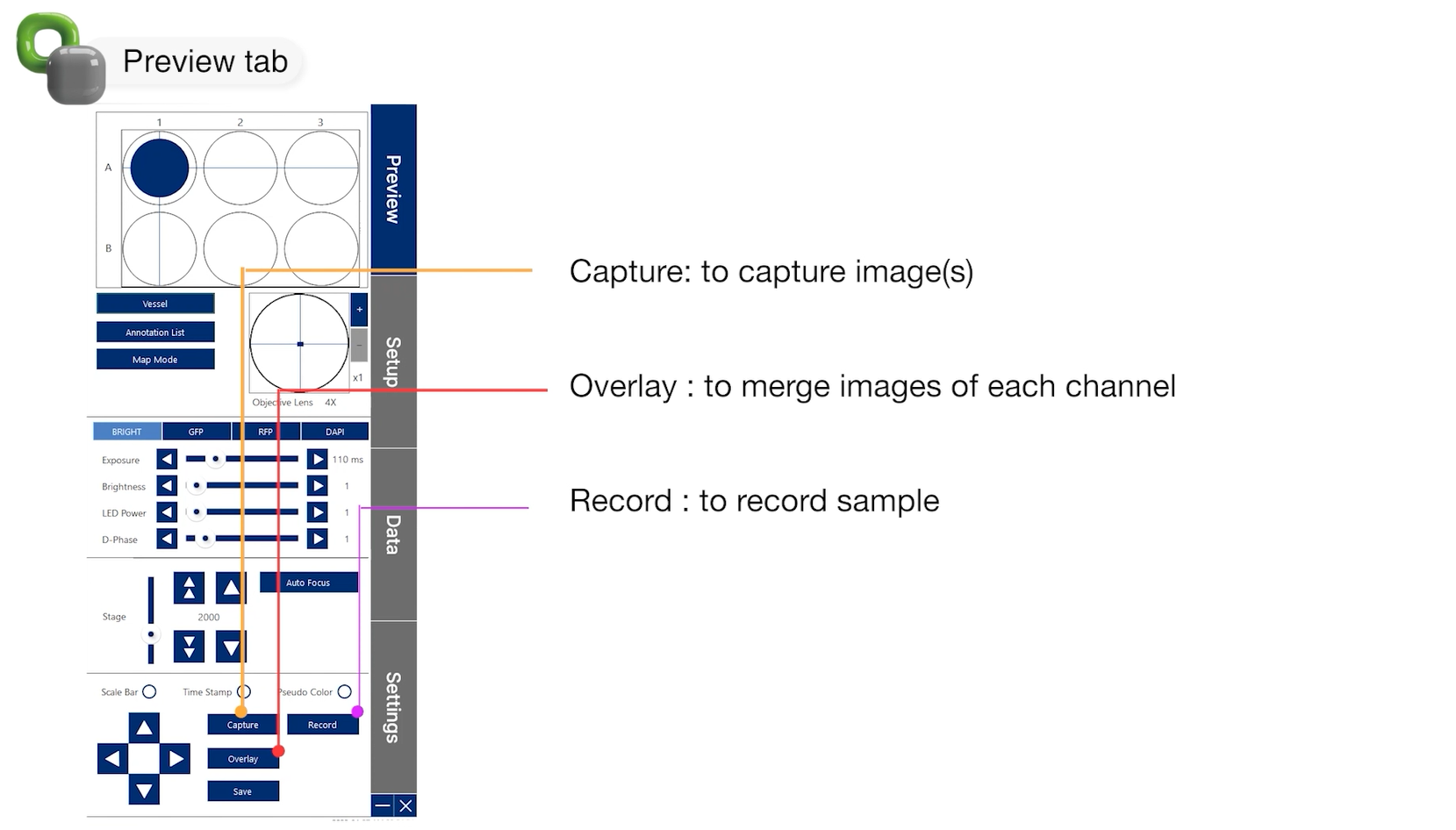 JuLI Stage - Tab Description – NanoEntek Help Center